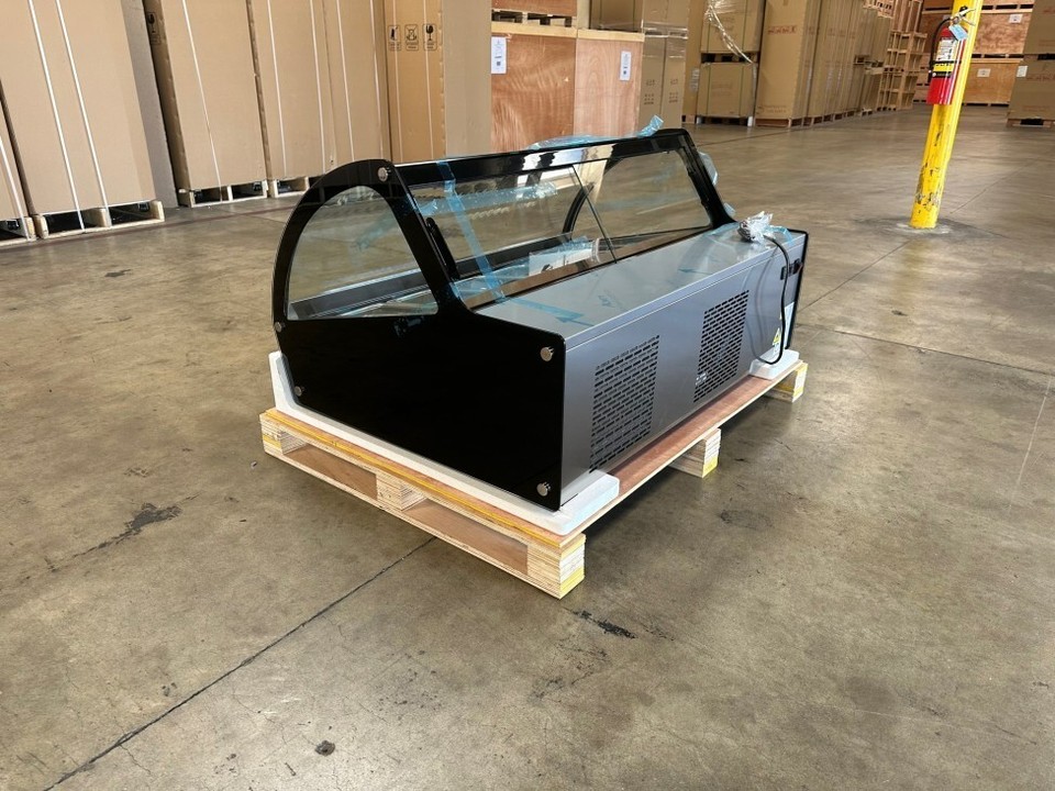 NEW 6 Pan Counter Top Gelato Ice Cream Freezer Display Cases Chest ...