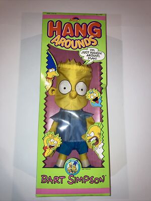 Bart Simpson Hang Arounds Wind Sock 1990 Display Doll Puppet Spectra ...
