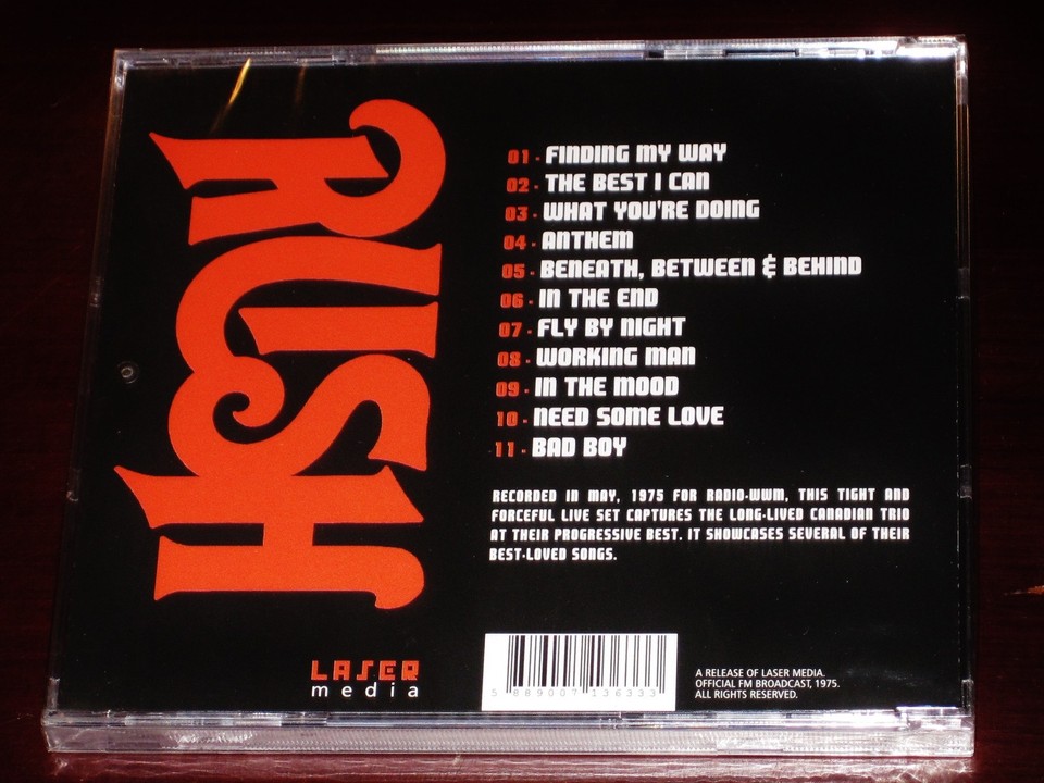 Rush Beneath, Between & Behind F.M. Broadcast 1975 CD 2016 Laser Media LM633 NEW | eBay