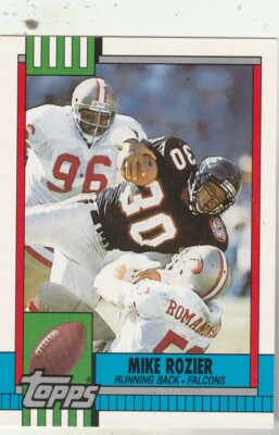 FREE SHIPPING-MINT-1990 Topps Traded Mike Rozier #75T FALCONS PLUS ...