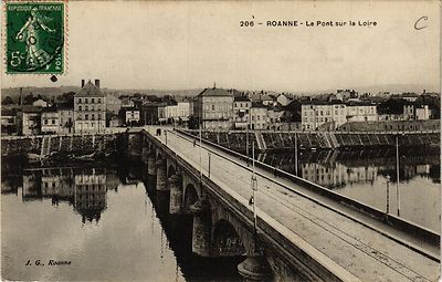 CPA ROANNE Le Pont sur la Loire (339125) | eBay