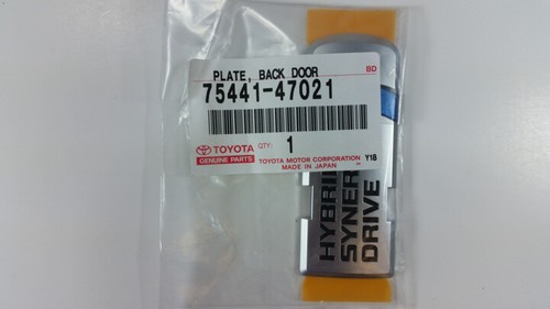 New Genuine OEM Toyota 75441-47021 "Hybrid Synergy Drive" Nameplate ...