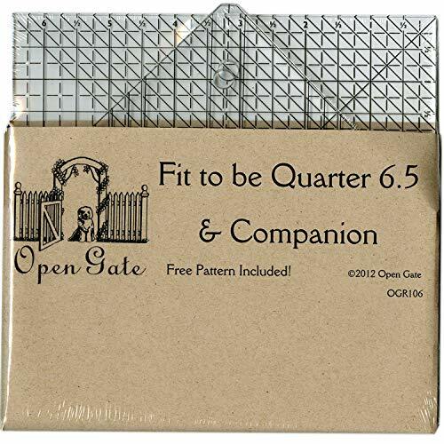 Fit to Be Quarter 6.5 & Companion Ruler Set Plus Quilt Pattern by Open ...