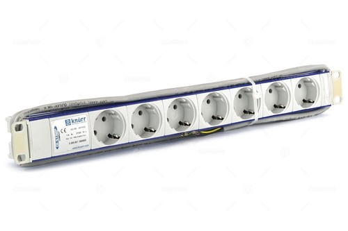 3.300.007.1000030 KNURR AG DI-STRIP 250V 16A RACK PDU 7X CEE 7/3 ...