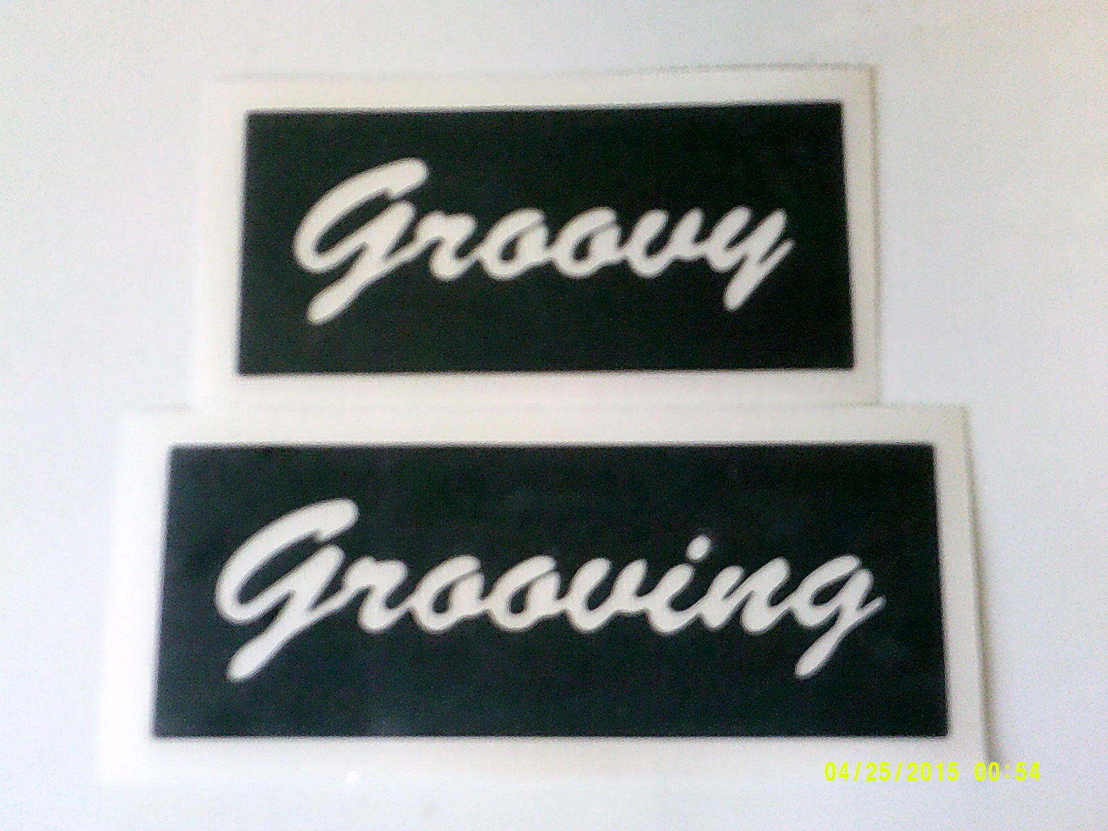 10 x Groovy / Grooving word stencils for glitter tattoos airbrush ...