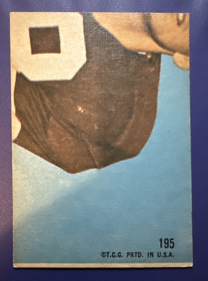 1968 TOPPS FOOTBALL #195 AL ATKINSON ROOKIE RC NEW YORK JETS LB *FREE ...