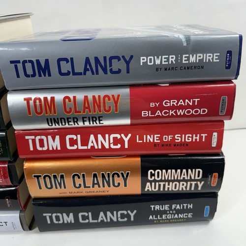 Lot 12 Tom Clancy Hardcover HC Book From Jack Ryan Series Published By ...