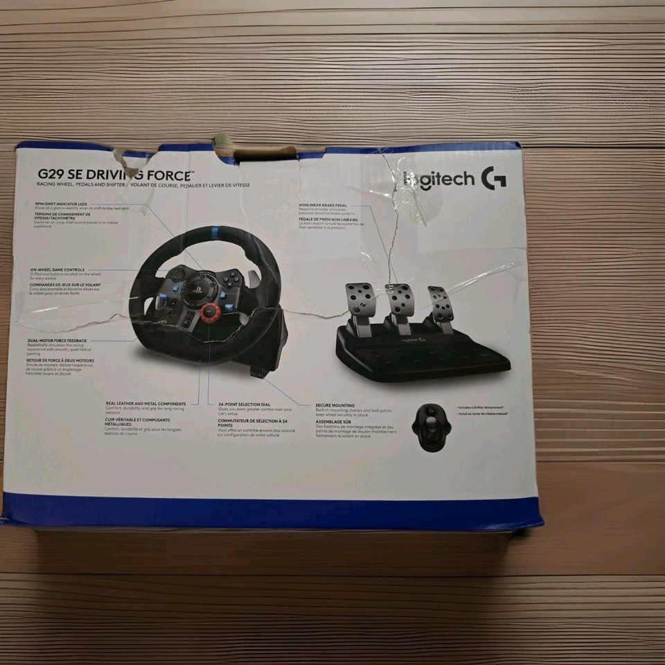 Logitech G29 Driving Wheel and Gear Shift Bundle for PS4, PS5, and PC ...