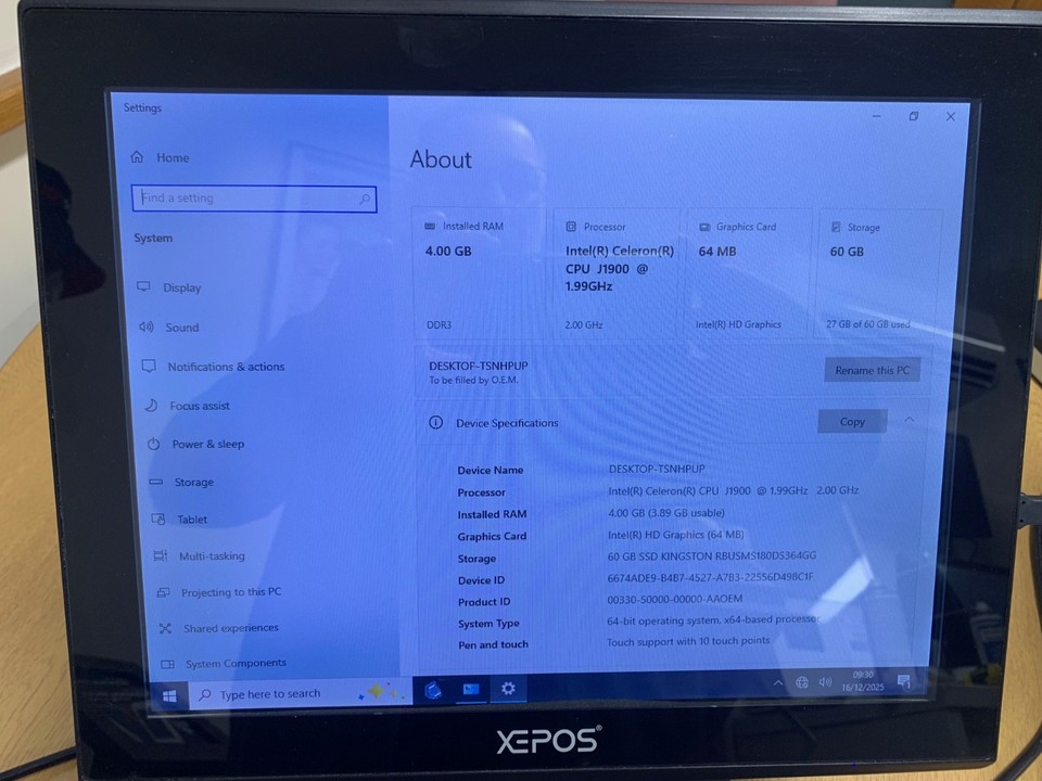 XE POS EPOS touch screen ( 2 x Available) | eBay UK