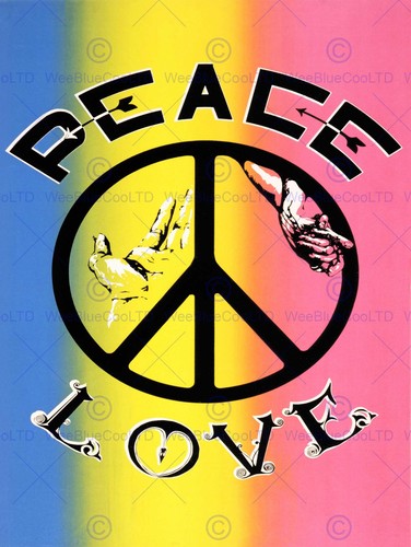 PROPAGANDA POLITICAL PEACE LOVE HAND SYMBOL NEW FINE ART PRINT POSTER ...