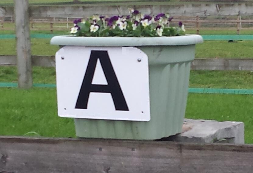 Dressage Arena Horse Riding Letters Markers 8 Strong Easy Read+Attach ...