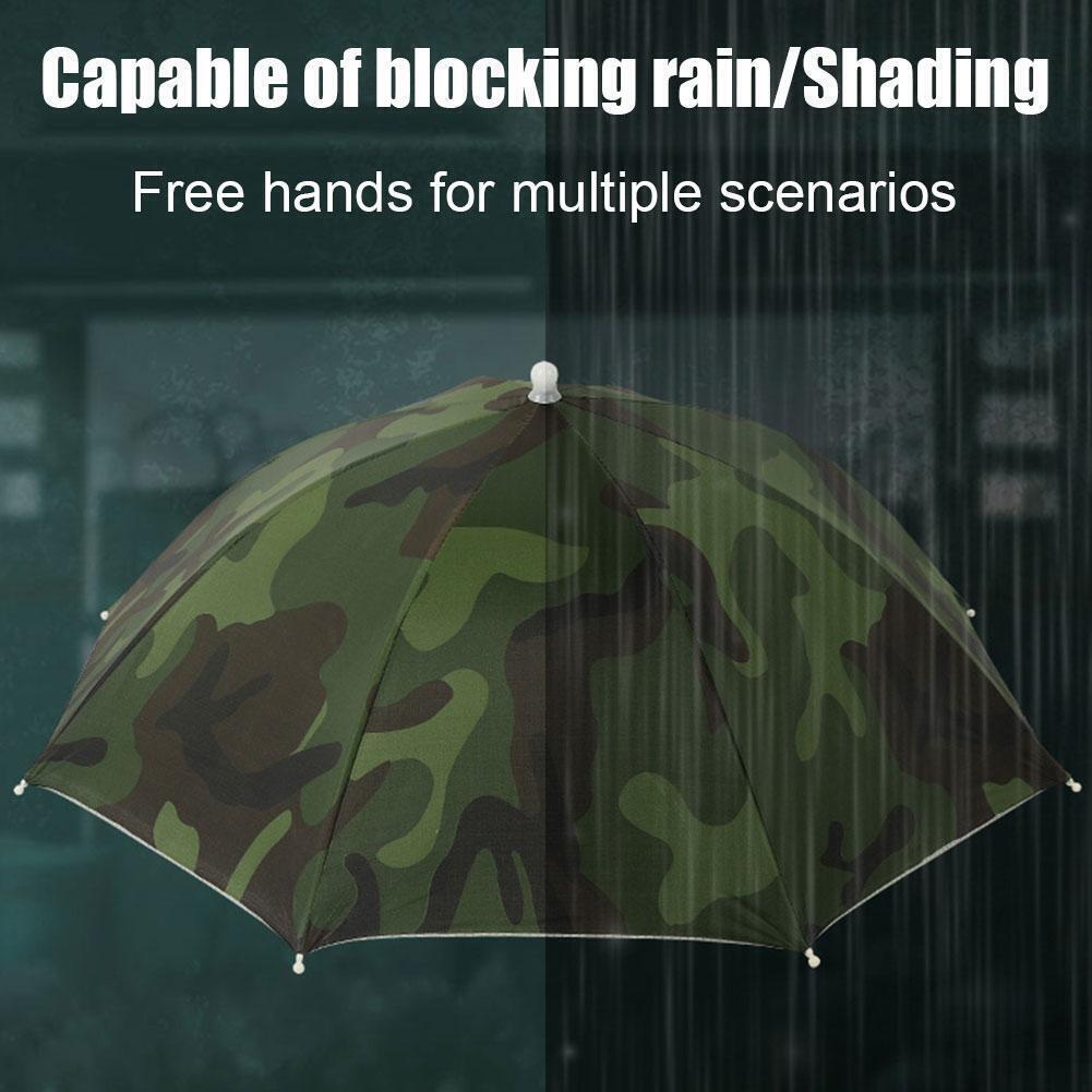 Multi Color Novelty Umbrella Hat Brolly For Golf Fishing Head C Hunting ...