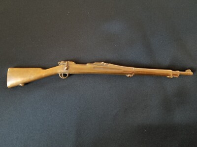 Vintage Brass or Bronze Miniature Rifle Paperweigt. 10" Long Solid ...
