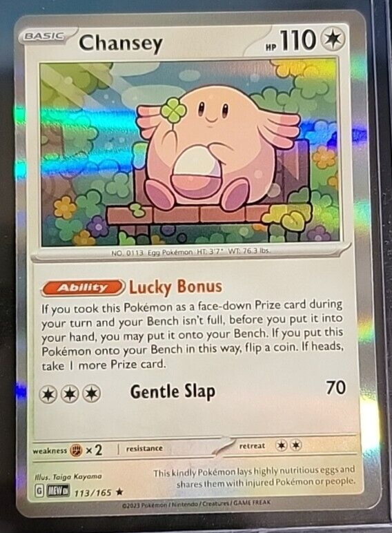 Pokémon TCG Chansey Scarlet & Violet-151 113/165 Holo Holo Rare | eBay
