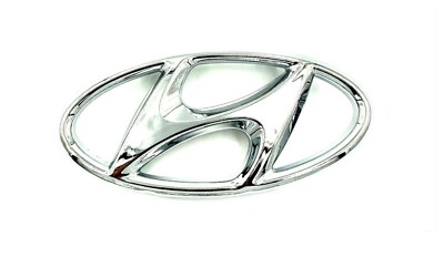 Front Grille Chrome Emblem Badge w/Adhesive for 2016-2021 Hyundai ...