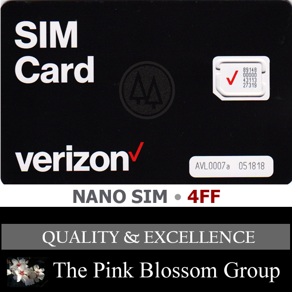 VERIZON NANO SIM Card 4FF NON-NFC • CDMA 4G 5G LTE • Genuine • NON-NFC ...