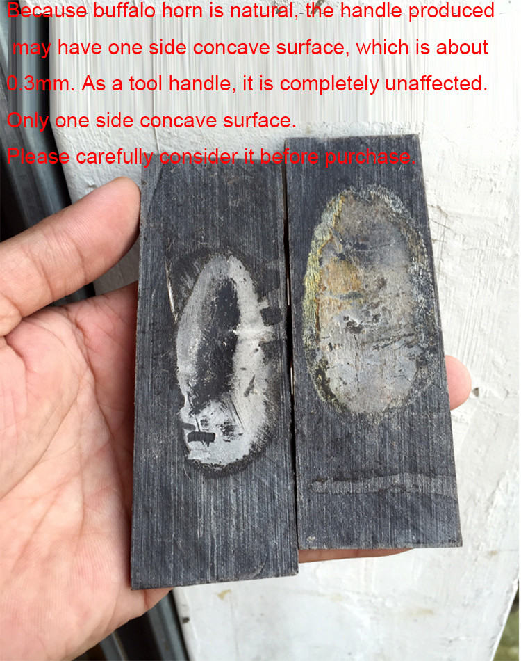 Real Ox Horn Tool Handle Making DIY Scale Slab Buffalo Horn Material ...