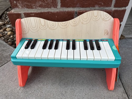 B. Toys Mini Maestro Wooden Toy Piano Tested & Works With Tags Attached ...