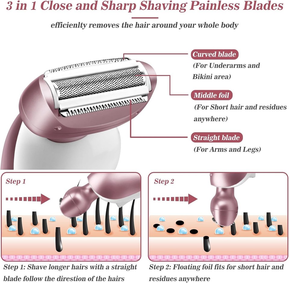 Electric Shaver for Women Legs Bikini Trimmer Razors Women... | eBay