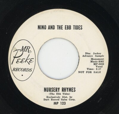 NINO & THE EBB TIDES - Nursery Rhymes - Mr. Peeke - Doo Wop Promo 45 - VG+ | eBay
