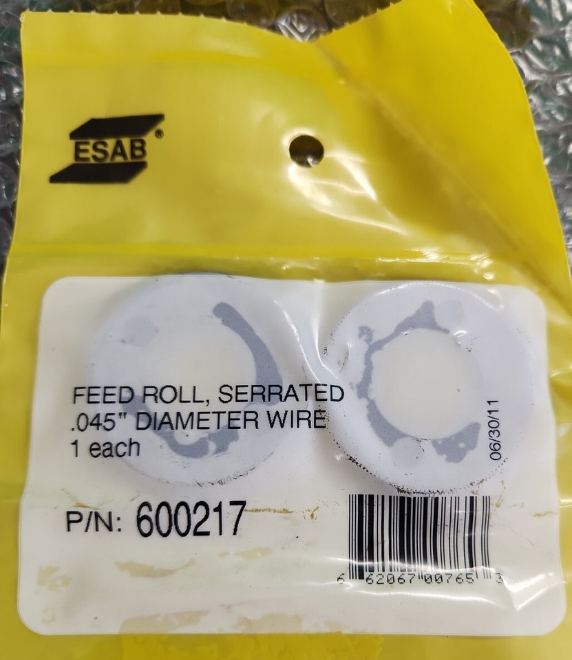🆕️ *LOT OF 4!* ESAB 600217 SERRATED FEED ROLL .045" DIAMETER WIRE ⚡️🇺🇸 ...
