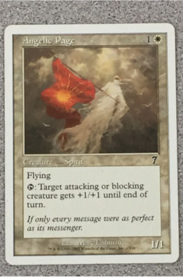 MTG - ANGELIC PAGE 1X - CORE SET 7TH EDITION - COMMON - CREATURE - NM ...
