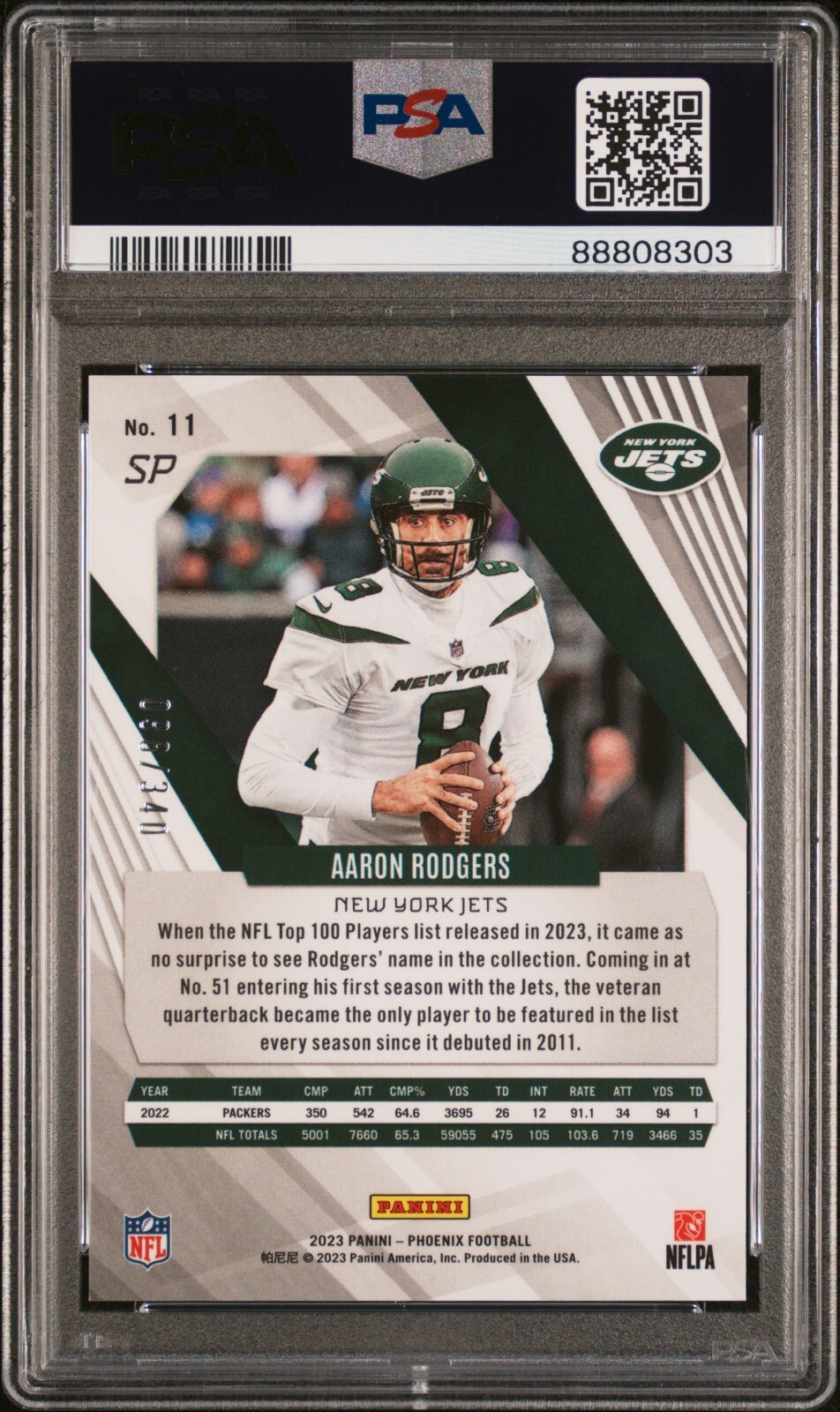 2023 Panini Phoenix - Aaron Rodgers #11 Fire Burst /340 for sale online ...