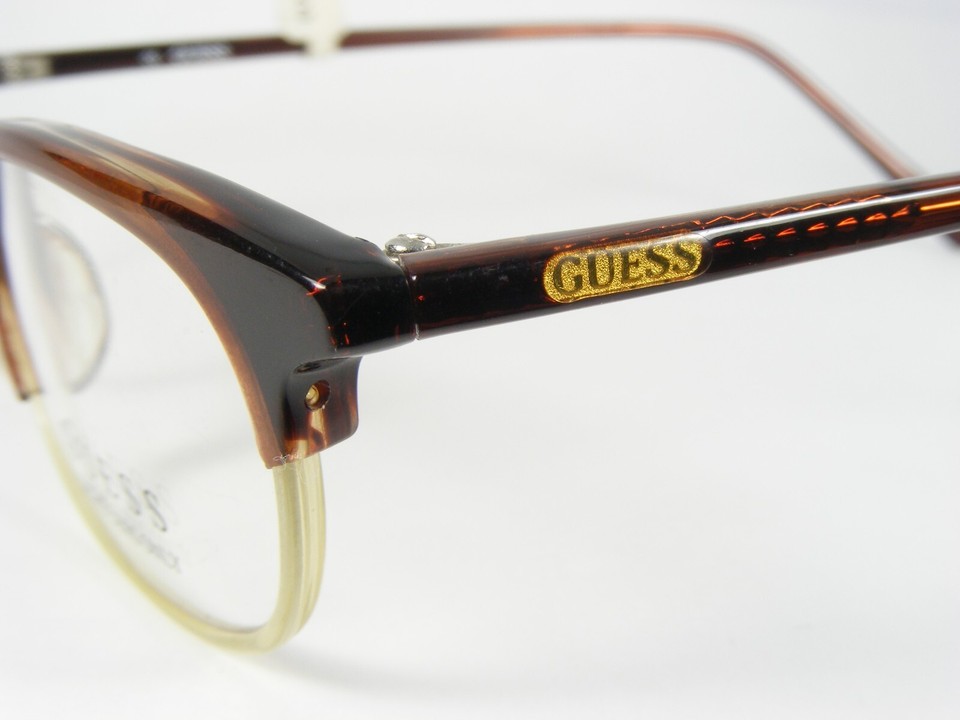 NOS GUESS GU454 DA/YL BROWN EYEGLASSES GLASSES PLASTIC FRAME 48-17 ...