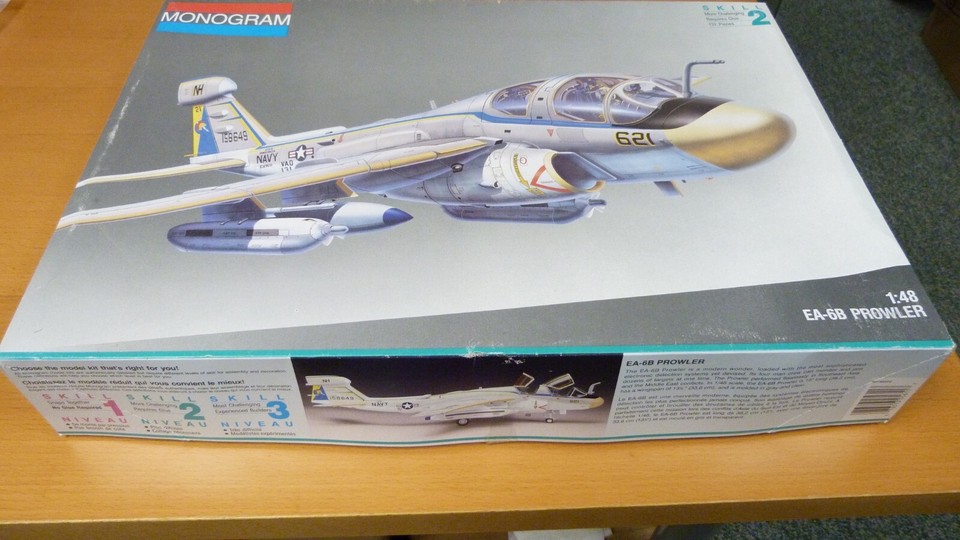 1/48 Monogram EA-6B Lot - +4 Aftermarket - Clr Prts Scuffed - C Pics ...