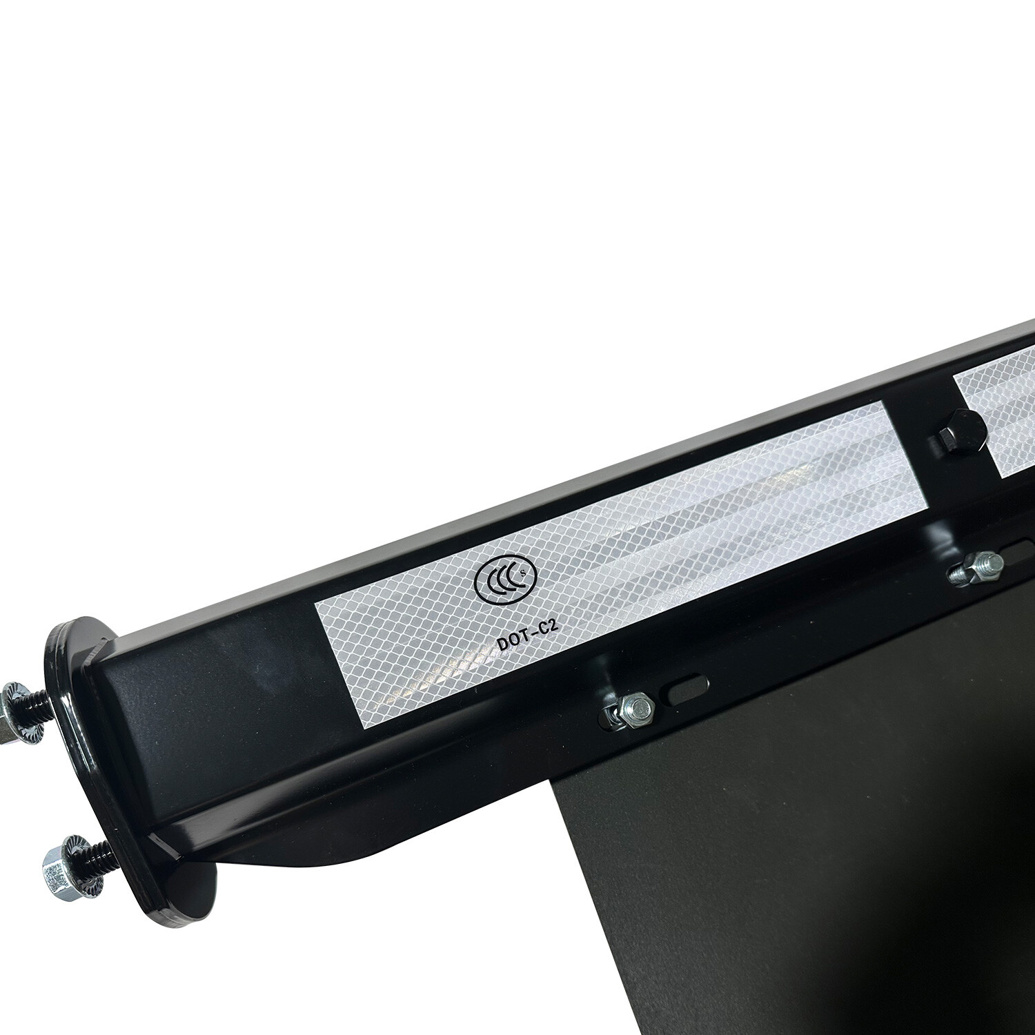 Pair Semi Truck Splash Guard 2.5" Angled Spring Fender Hanger Kit & Mud ...