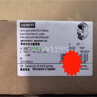 One New SIEMENS 3RV2711-1HD10 Circuit breaker | eBay
