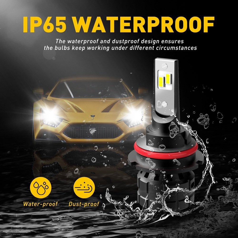 AUXITO LED Headlight 9007 HB5 Hi/Low Beam Bulbs Super Bright White ...