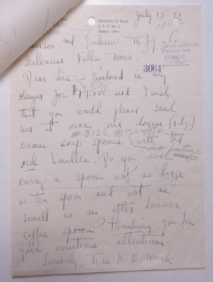 1932 Lamson Goodnow Kenneth Wick Mentor OH Ephemera P016K | eBay