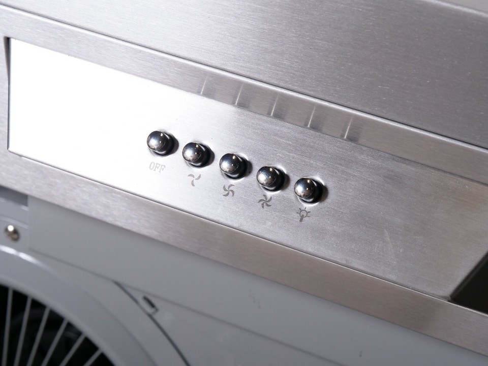 36 In. Under Cabinet Range Hood 500 CFM, Push Button, Stainless Steel ...