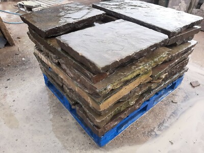 Old stone flags slabs patio garden reclaimed Victorian thestonedealer £ ...