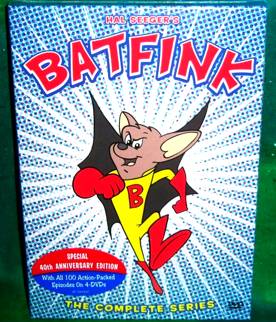 Batfink: The Complete Series DVD Set (4 Discs) Hal Seeger *NEW/SEALED ...