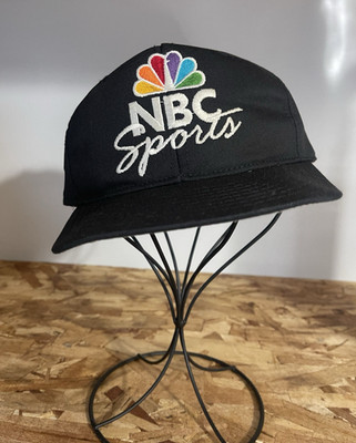 Vintage 90s NBC Sports AJD Twill Snapback Hat Cap Black | eBay