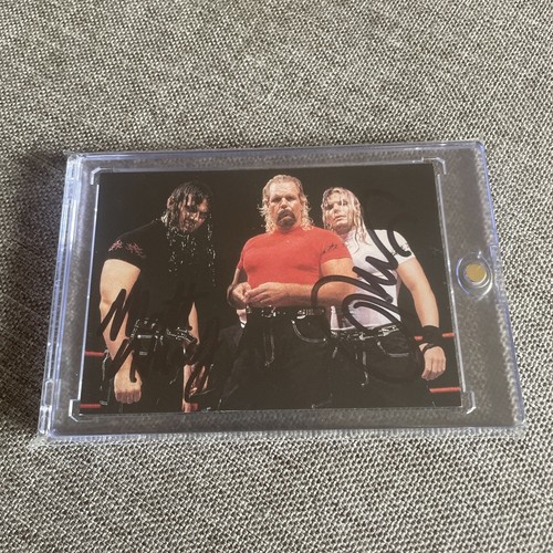 1999 Hardy Boyz Auto Authentic WWF Smackdown Jeff Hardy Auto Matt Hardy ...