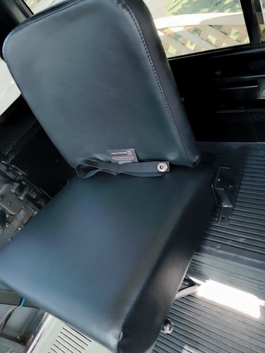 Land Rover Defender 90, 110, Rear Folding Seat, Vinyl Black, Years ...