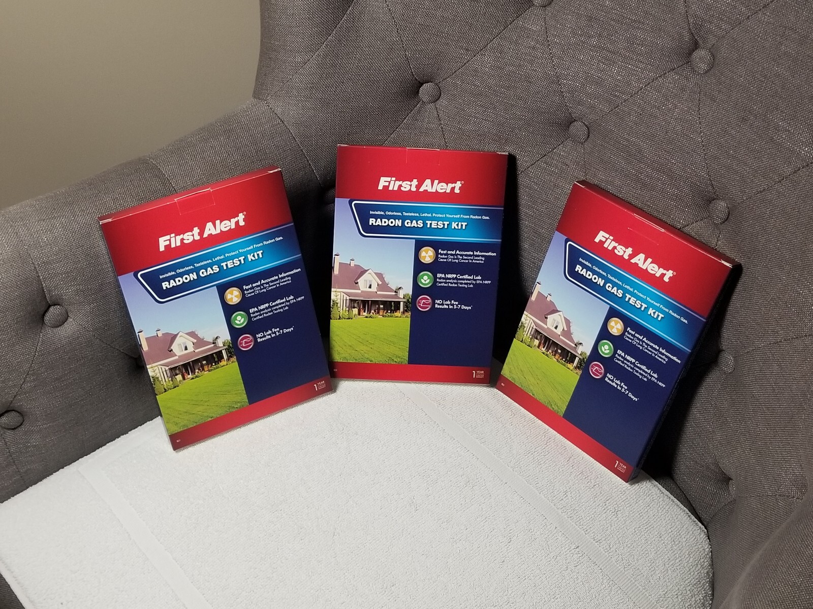Lot Of 3 First Alert RD1 Radon Gas Test Kits for Home, New in Box, | eBay