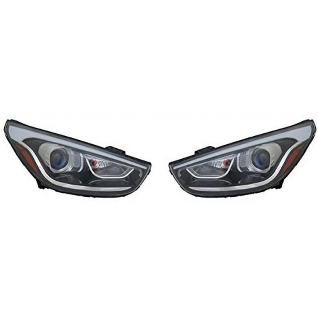For Hyundai Tucson Headlight 2014 2015 Passenger and Driver Pair/Set ...