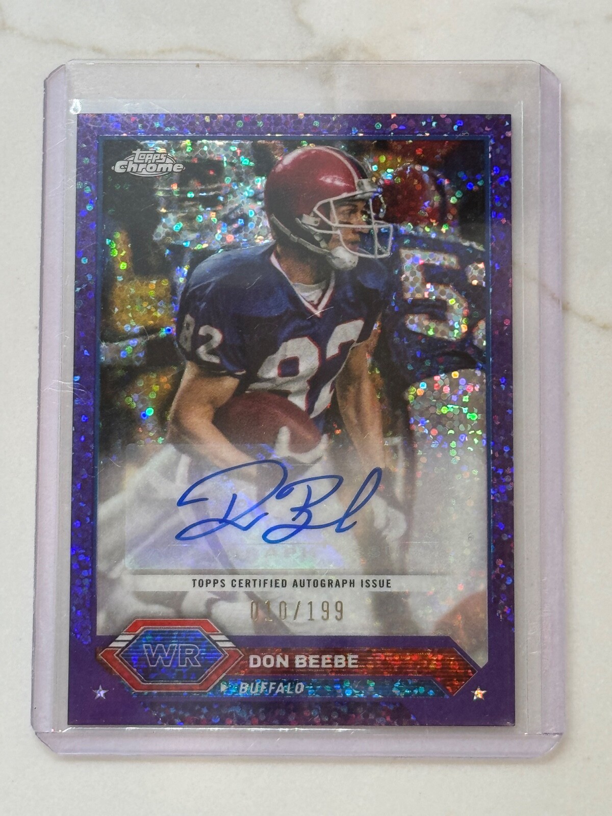 2023 Topps Composite Topps Chrome Don Beebe Auto Purple Sparkle /199 ...