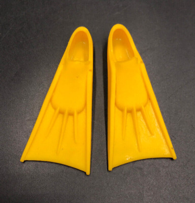 Barbie: Shore Lines Ken #1435 SCUBA FINS Mattel 1970 Yellow Flippers | eBay