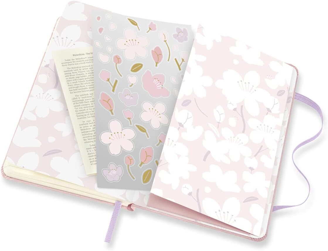 Moleskine Limited Edition Sakura Notebook, Pocket, Ruled, Light Pink ...