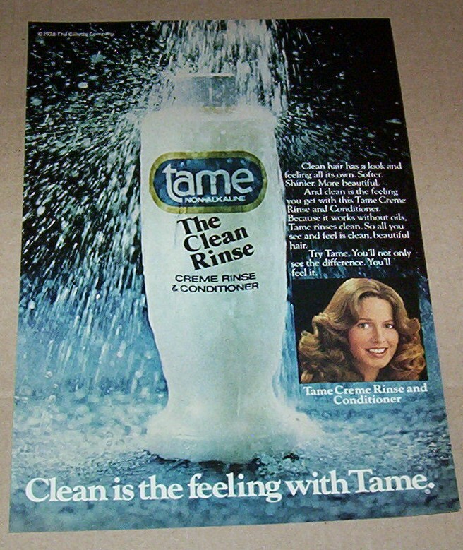 1978 print ad page - Gillette Company Tame hair cute girl Vintage ...