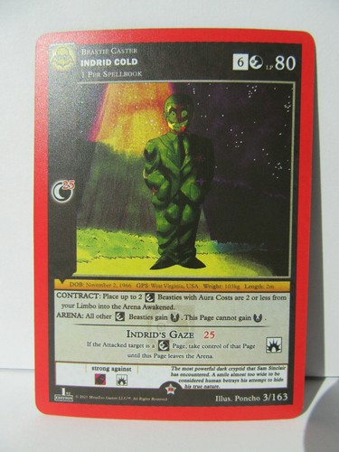 Metazoo Nightfall Card 1st Edition 3/163 Indrid Cold Reverse Holo MINT ...