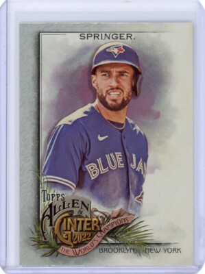 2022 Allen & Ginter George Springer Hot Box Silver Portrait Rainbow ...