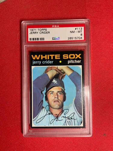 1971 Topps #113 JERRY CRIDER PSA 8 NM-MT | eBay