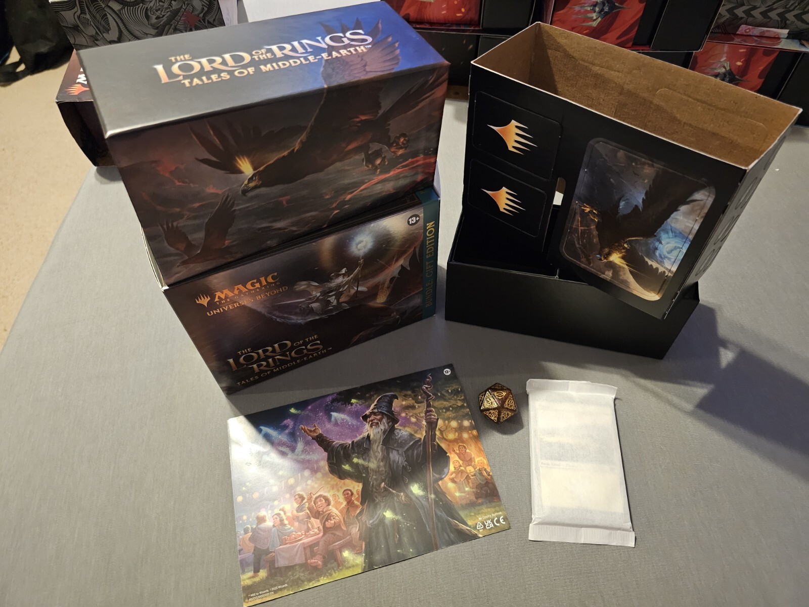 EMPTY Bundle Box Lot of 4 in FIAB Vegas MtG Karlov Manor MKM LotR D&D ...