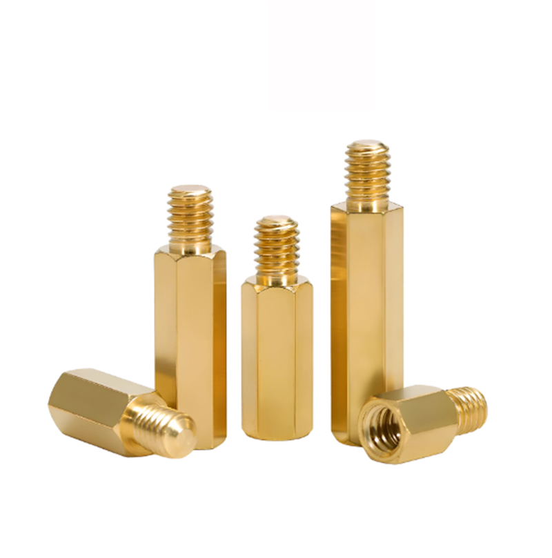 M2 M2.5 M3 M4 M5 M6 Brass Hexagonal Single Pass Copper Pillar Length ...